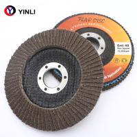 China 5 Inch 125mm Calcined Aluminium Oxide Flap Disc for Stainless Steel Grinding 13300 RPM for sale