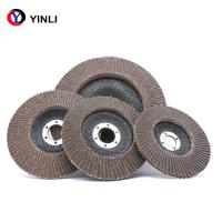 China Calcined Aluminum 115mm Flap Disc 40 Grit Flap Wheel for Stainless Steel Polishing for sale
