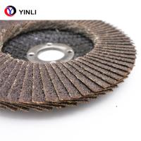China Calcined Aluminum 115mm Flap Disc 40 Grit Flap Wheel for Stainless Steel Polishing for sale