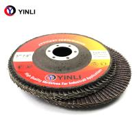 China 5 Inch Aluminum Oxide Flap Disc 125mm Grit 40 for Angle Grinder 12200 RPM for sale
