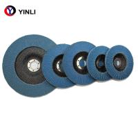 China 4 Inch 100mm Zirconia Flap Disc for Metal Stainless Steel Polishing 40-120 Grit for sale