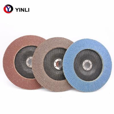 China Zirconia Alumina Flap Disc 115mm 60 Grit High Pressure Grinding Wheel for sale