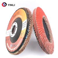 China 4 Inch 80 Grit Ceramic Flap Disc for Grinding and Finishing Ferrous Metals for sale