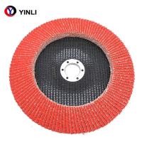 China 5 Inch 125mm T27 Ceramic Flap Disc 60 80 120 Grit Curved Abrasive Wheel for sale