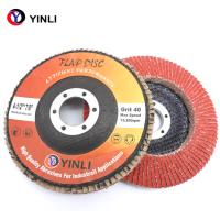 China 5 Inch 80 Grit Ceramic Flap Disc Abrasive for Stainless Steel 125x22.2mm for sale