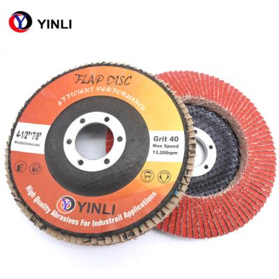 China 5 Inch 80 Grit Ceramic Flap Disc Abrasive for Stainless Steel 125x22.2mm for sale
