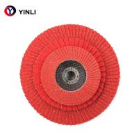 China Ceramic Flap Disc 4.5 Inch 115mm T29 for Hard Metal Grinding and Welding for sale