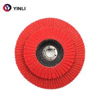 China 115mm Ceramic T27 Flap Disc Curved Edge for Corner Grinding 40-120 Grit for sale