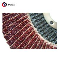 China Red Aluminum Oxide Flap Disc 4.5 Inch 60 Grit for Polishing Sheet Metal for sale