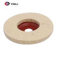 China 100% Wool Felt Polishing Flap Disc 4 Inch 100mm for Mirror Finish Stainless Steel for sale