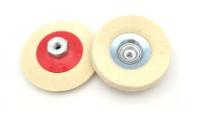 China 4 Inch 100mm Wool Buffing Wheel No Noise With Plastic Backing for sale