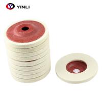 China 100% Wool Felt Polishing Flap Disc 4 Inch 100mm for Mirror Finish Stainless Steel for sale