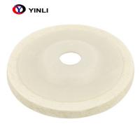 China 100mm 100% Wool Felt Polishing Wheel for Angle Grinder 12mm Thick for sale