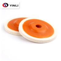 China 100mm 12mm Thick Wool Felt Polishing Wheel for Metal Glass Stone for sale