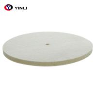 China 180x6x22mm Glass Buffing Wheel Polishing Felt Disc High Flexibility 7600 RPM for sale