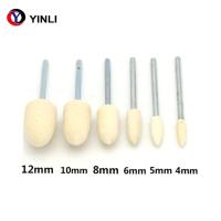 China 3.0mm Shank Felt Polishing Buffing Bobs Mandrel Mounted for Glass Jewelry Metal for sale