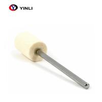 China 100% Wool Felt Polishing Bobs Custom High Density Abrasive Mounted Point Grinding Head 100pcs MOQ for sale