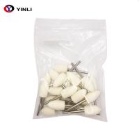 China 30mm Cylindrical Wool Felt Polishing Bob 3mm 6mm Shank for Glass Polishing for sale