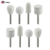 China 6mm Shank 100% Wool Felt Mounted Points for Polishing 20x25mm for sale