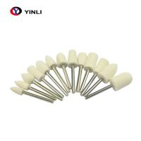 China Bio Degradable White Mounted Felt Bobs 2.7*3.175mm Shank for sale