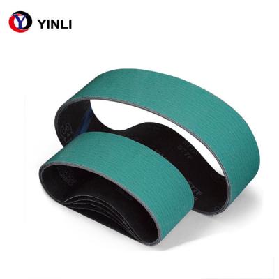 China Zirconia Alumina Sanding Belt 80 Grit for Stainless Steel Grinding Abrasive Belt for sale