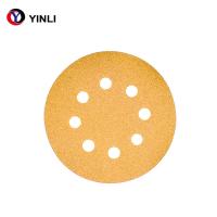 China 5 Inch Aluminum Oxide Hook and Loop Sanding Discs 60-1000 Grit for Auto Body Metal Wood for sale