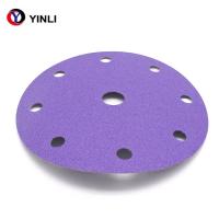 China 125mm PET Film Aluminium Oxide Sanding Discs 80 Grit 5 Inch Abrasive for sale