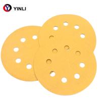 China Aluminum Oxide Hook and Loop Sanding Disc 6 Inch 150mm P60 P800 Dry Wet Abrasive Paper for sale
