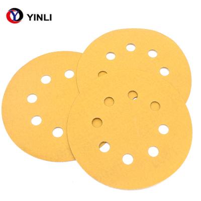 China Aluminum Oxide Hook and Loop Sanding Disc 6 Inch 150mm P60 P800 Dry Wet Abrasive Paper for sale
