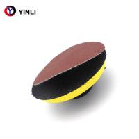 China Red Orbital Aluminum Sanding Disc 80 Grit Hook and Loop Sandpaper 5 Inch 100 Pcs for sale