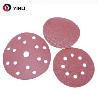 China 100mm 60 Grit Aluminum Oxide Hook and Loop Sanding Discs for Car Bodywork Surface Grinding for sale
