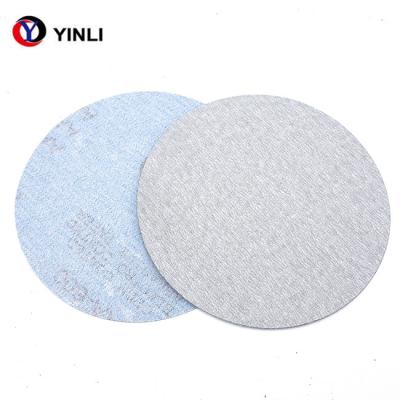 China White Multi Function Aluminum Sanding Disc 5 Inch 8 Hole Sanding Discs for sale
