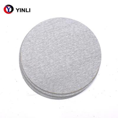 China 6 Inch 150mm Orbital Sander Pads Hook And Loop Round White for sale