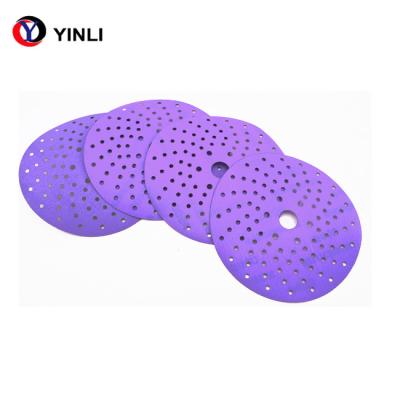 China 5 Inch 240 Grit Zirconia Sanding Disc Hook and Loop Abrasive Round Sanding Discs for sale