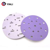 China Round Shape Zirconia Sanding Disc 6 Inch 80 Grit Ceramic Abrasive for Metal Polishing for sale