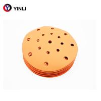 China 5 Inch 150 Grit Ceramic Sanding Disc PET Film Hook and Loop Orbital Sandpaper for Wood Metal for sale