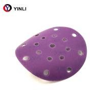 China 6 Inch 800 Grit Zirconia Alumina Hook and Loop Sanding Discs Purple Round Grinding Disc for sale