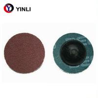 China Aluminum Oxide Quick Change Sanding Discs 2 Inch 80 Grit Roll Lock Abrasive Discs for sale