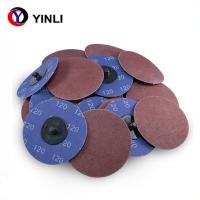 China 3 Inch 75mm Quick Change Sanding Discs Set 50pcs with Tray and 1/4 Holder for Rust Paint Removal for sale