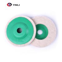 China 100mm Stainless Steel Glass Polishing Wheel Felt Disc for Drill 16mm Arbor for sale