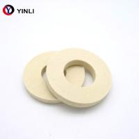 China Hard Density Natural Wool Felt Wheel 10mm Thickness For Drill for sale
