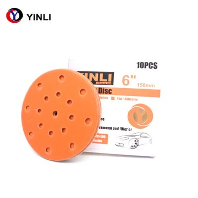 China Ceramic Sanding Disc 800 Grit 6 Inch Hook and Loop for Wood Metal Paint Removal for sale
