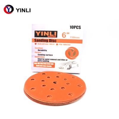 China Round Orange 800 Grit Ceramic Sanding Disc For Polishing for sale