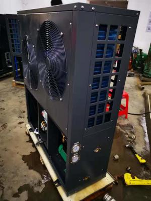 China Horizontal fan 19 KW air source heat pump water heater; built-in water pump for sale