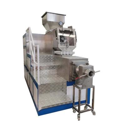 China Reliable high quality stainless steel double layers single screw 1000 kg per hour soap vacuum plodder extruding machine for sale