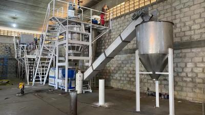 China Soap Noodle Finishing Line 3000kg per hour Double Screw Soap Pelletizer Soap Noodle Making Machine for sale