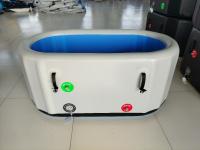 China Oval Brushed Ice Bath Tub Portable With Insulated PVC Material for sale