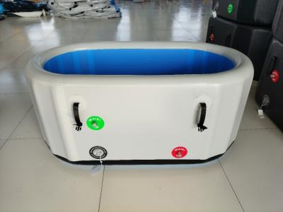 China Oval Brushed Ice Bath Tub Portable With Insulated PVC Material for sale