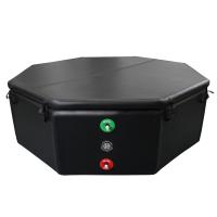 China Polygon Foldable Ice Bath Tub 3m Big Inflatable Pool For 2HP Chiller Capacity for sale