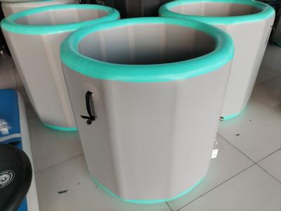 China Portable Vertical Round Ice Bath Barrel Outdoor Cold Plunge Tub for sale
